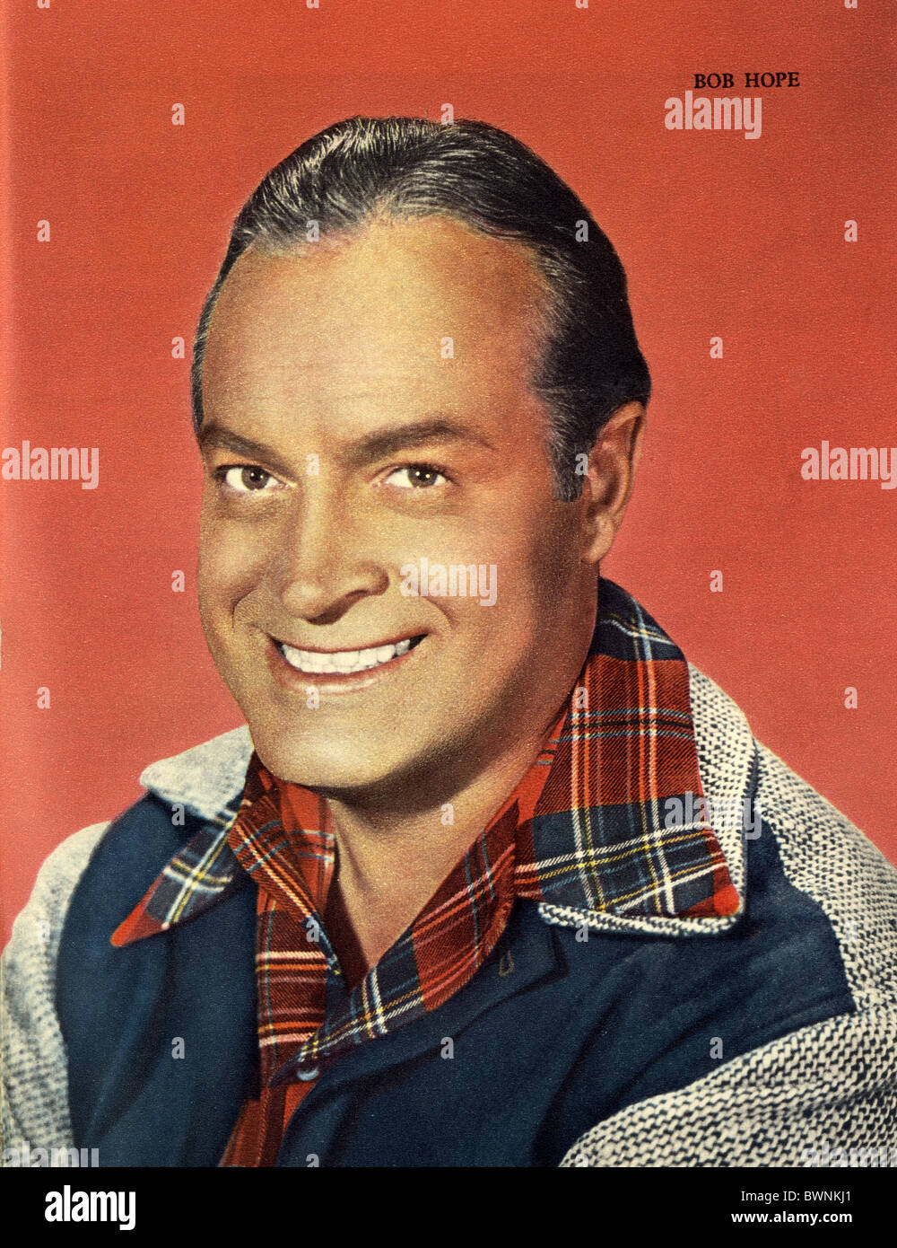 Début des années 50, image publicitaire de comédien américain Bob Hope ...