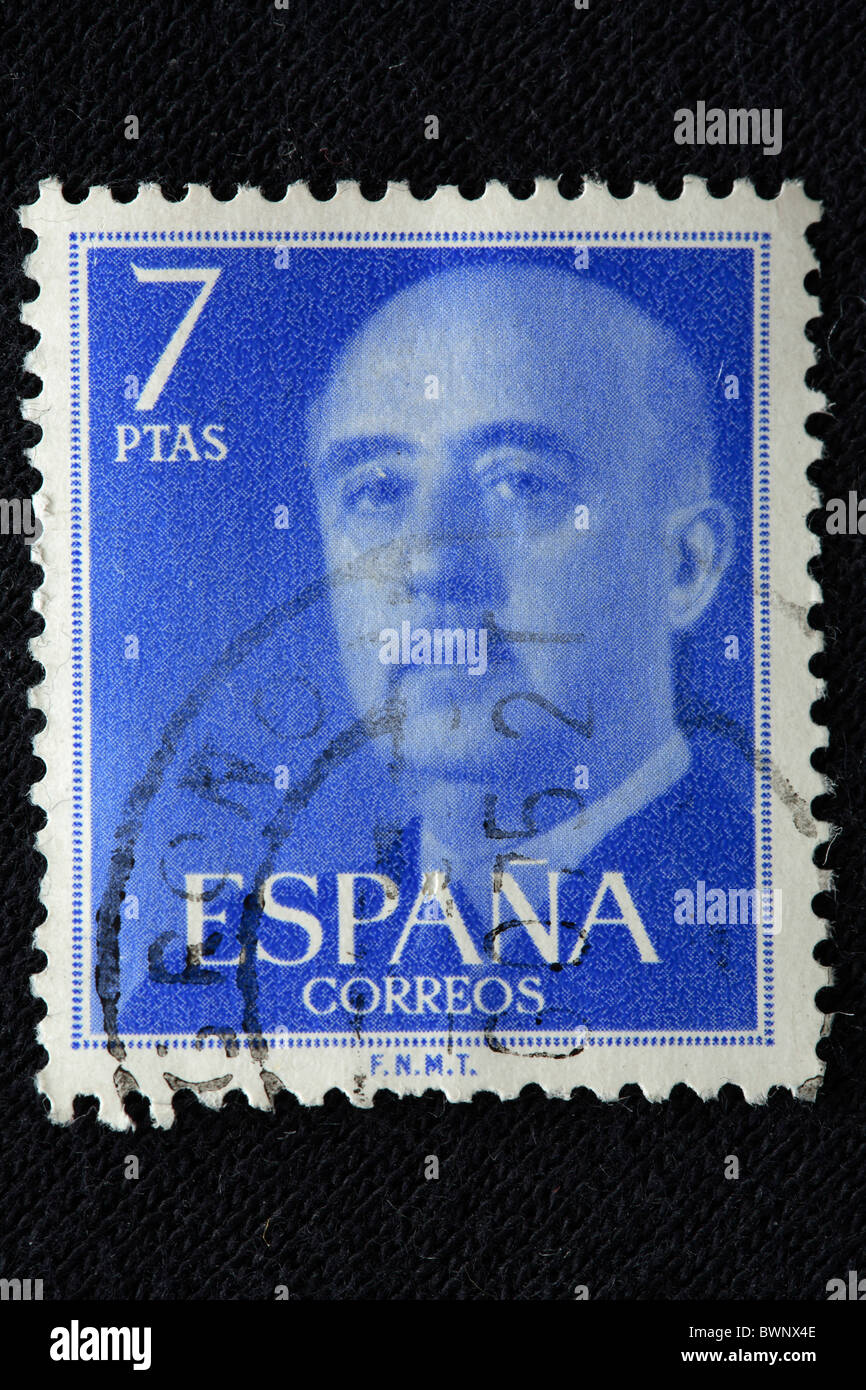 Generalisimo Francisco Franco Gravure timbre Espagne Europe Espagne ...