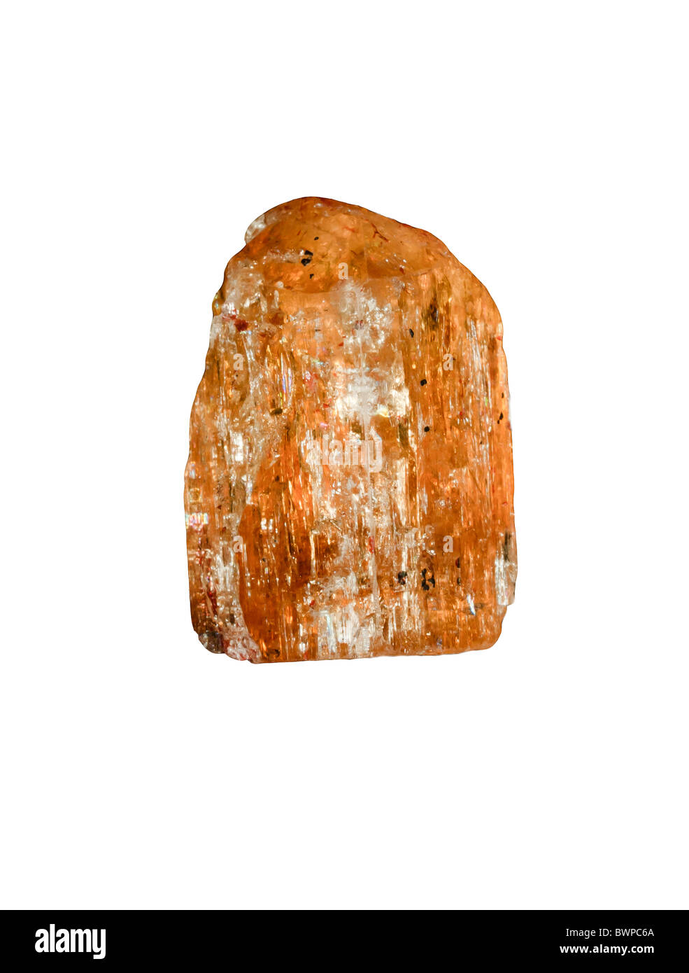 La topaze impériale est un minéral à base de silicate d'aluminium et de ...