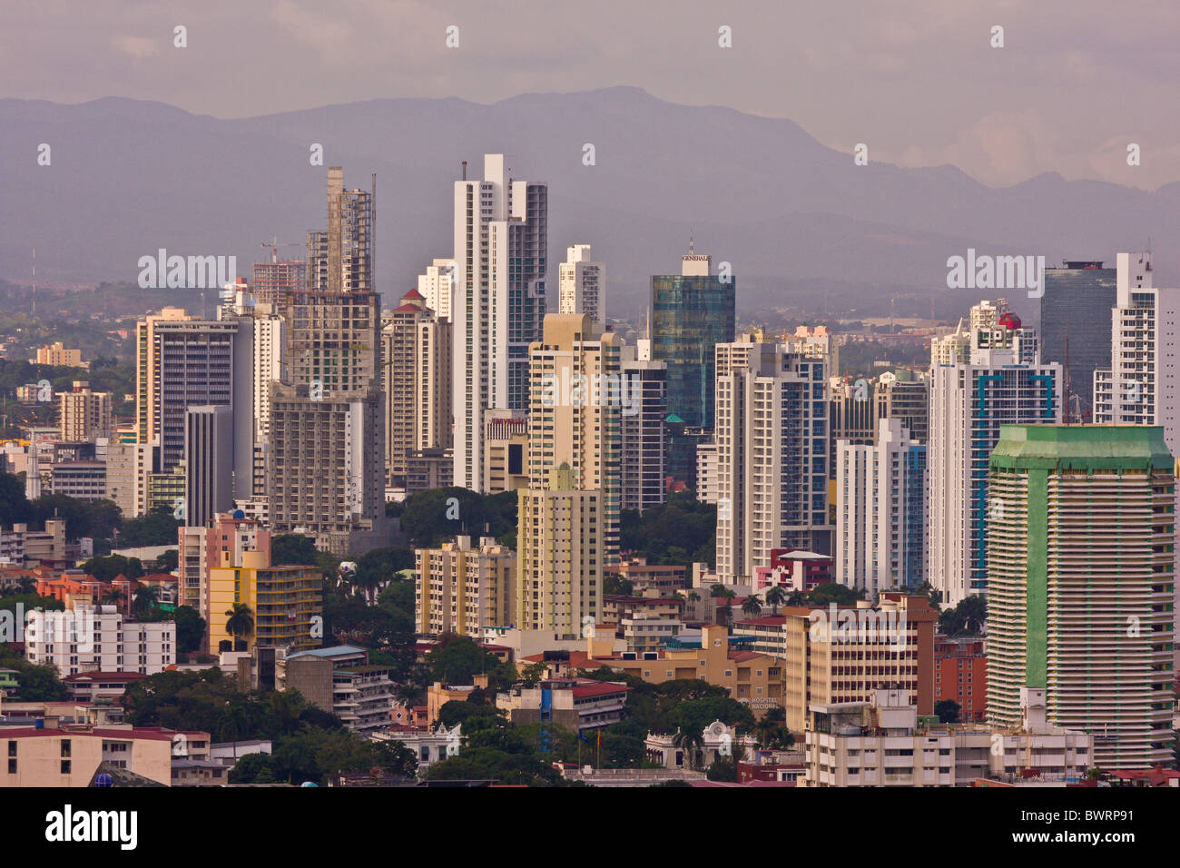 La ville de Panama, PANAMA - Panama City skyline, le centre-ville de ...