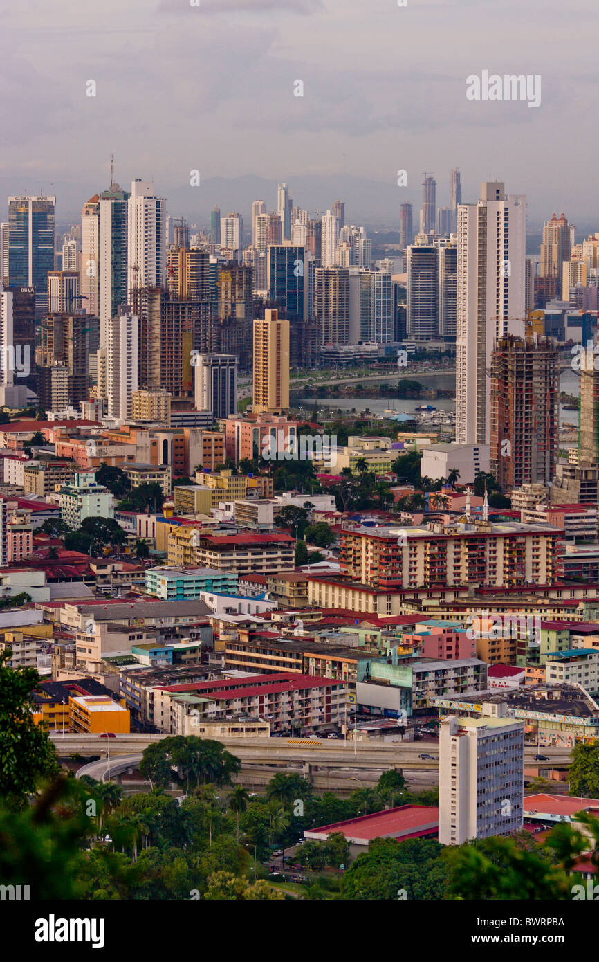 La ville de Panama, PANAMA - Panama City skyline, le centre-ville de ...