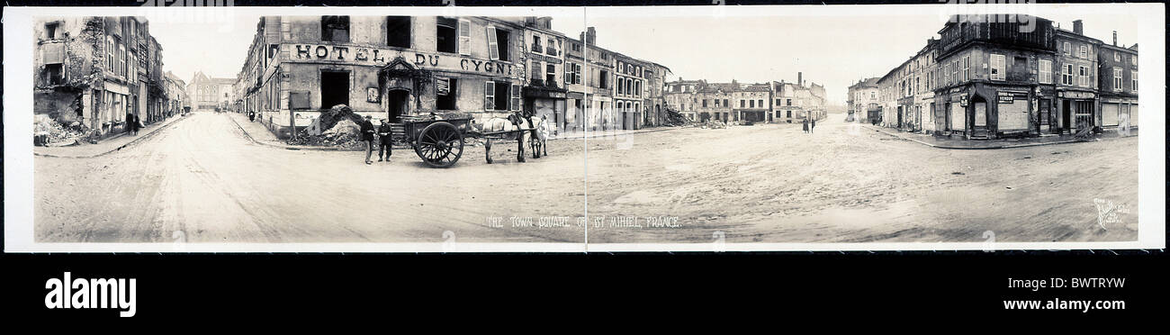 La Première Guerre mondiale WW1 Town Square Saint Mihiel France Europe ...
