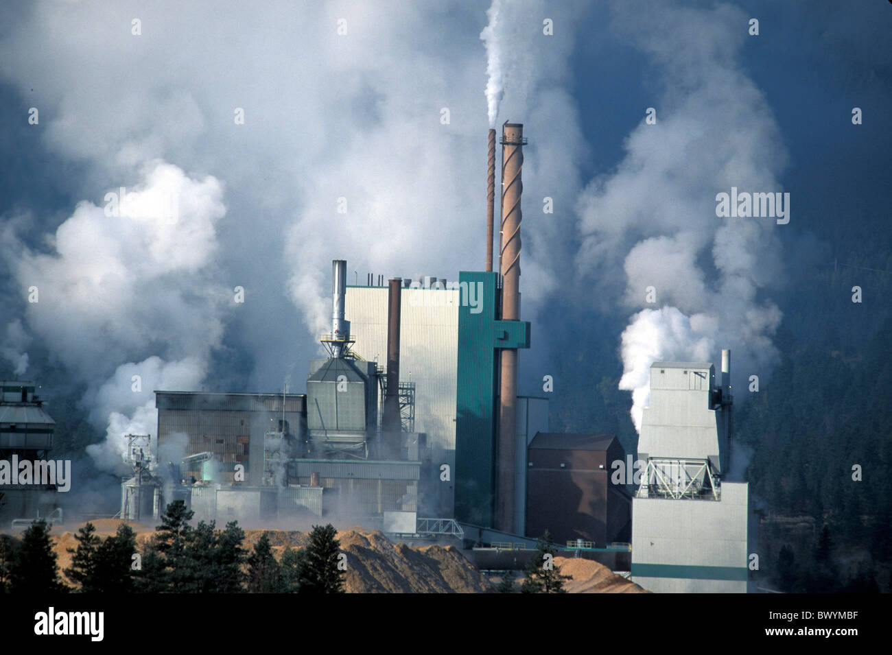 La pollution de l'Air BC Canada Amérique du Nord Industrie Skookumchuck ...