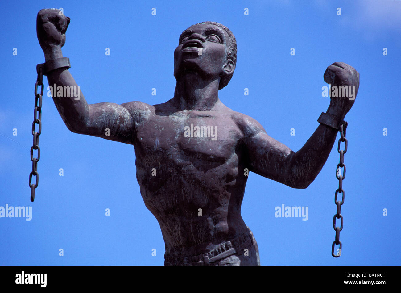 Statue freed slave barbados Banque de photographies et d’images à haute ...