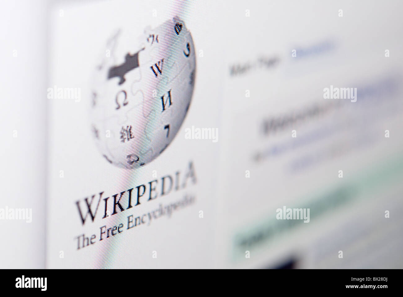 Wikipedia website Banque de photographies et d’images à haute ...