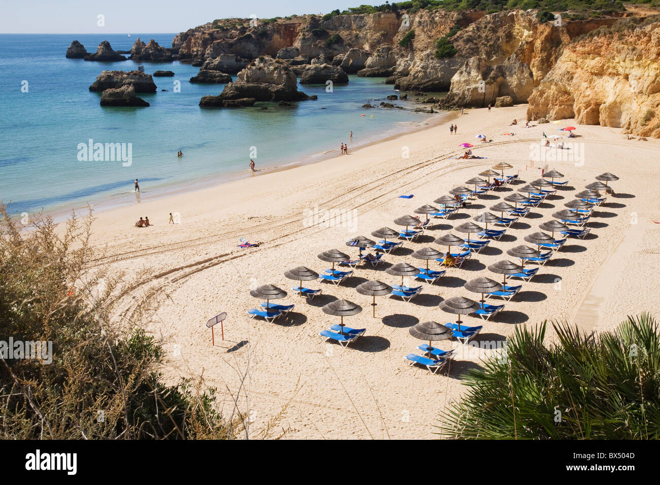 La plage de Praia do Vau', Algarve, Portugal Photo Stock - Alamy