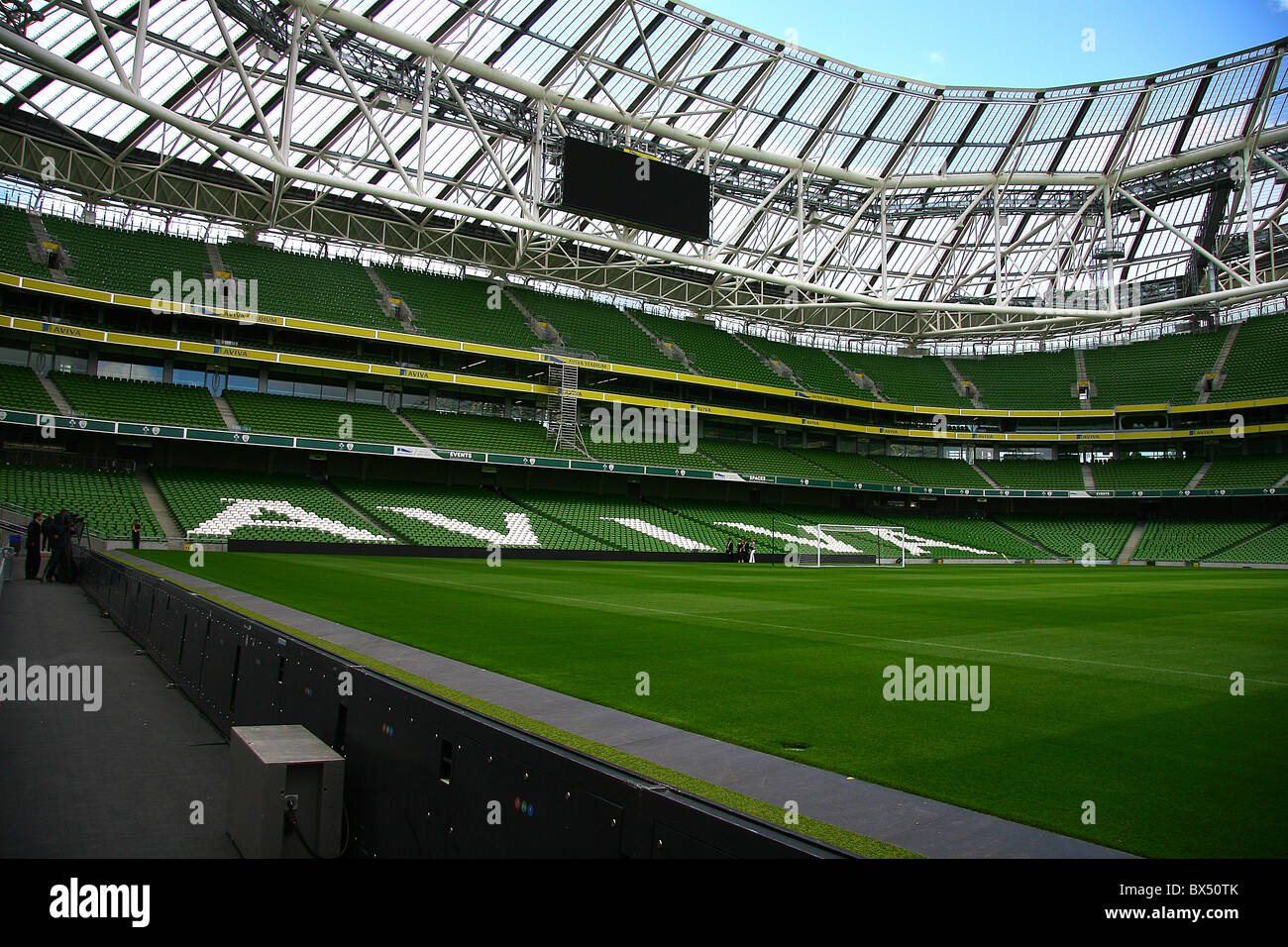 L'Aviva Stadium est un stade de sport situé à Dublin, l'Irlande, avec ...