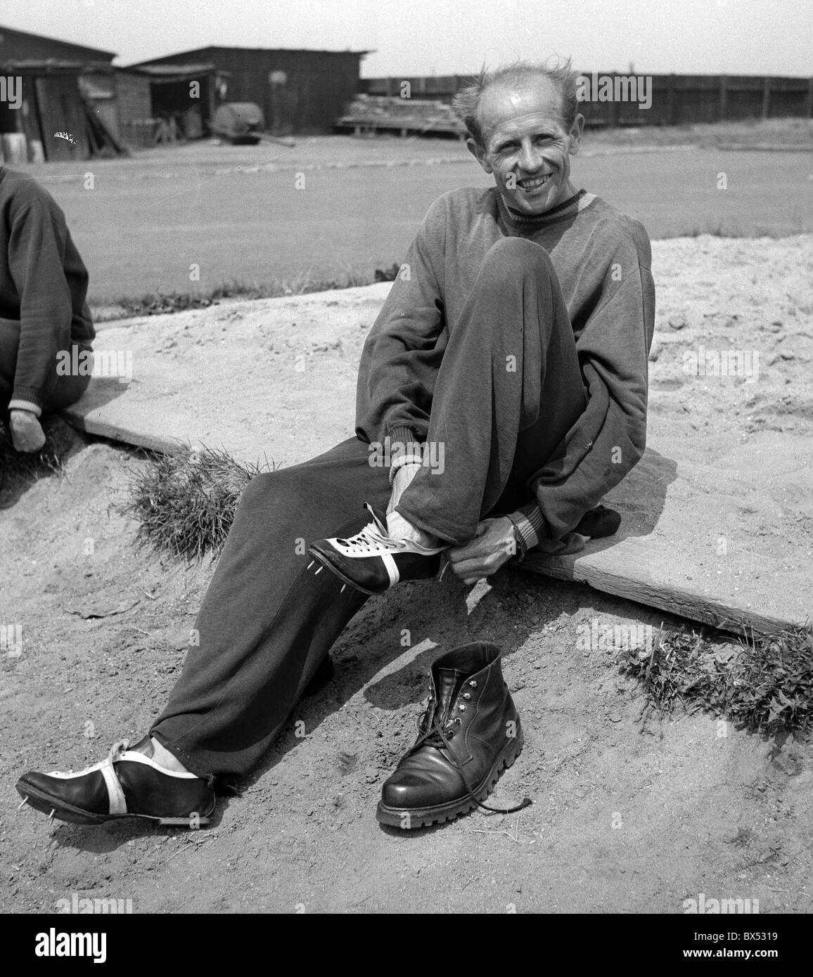 Olympic gold medal winner emil zatopek Banque de photographies et d ...