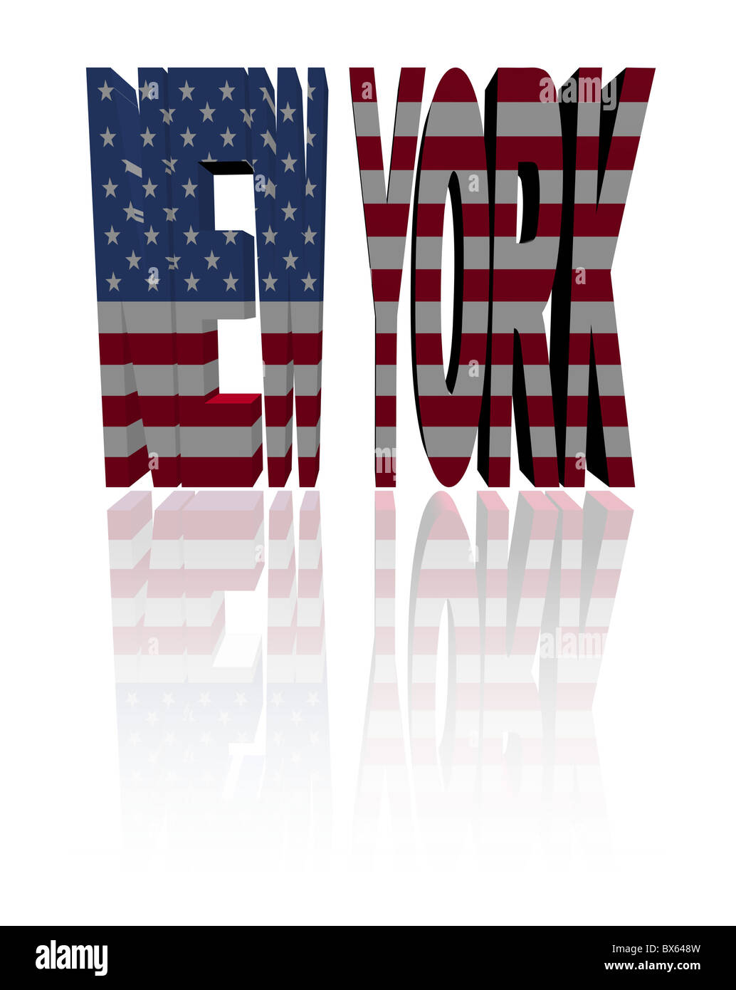 New york 3d text american Banque de photographies et d’images à haute ...