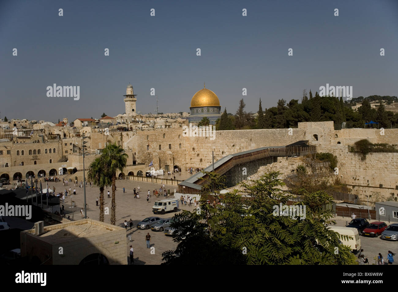 Mur des lamentations et dome Banque de photographies et d’images à haute résolution - Alamy