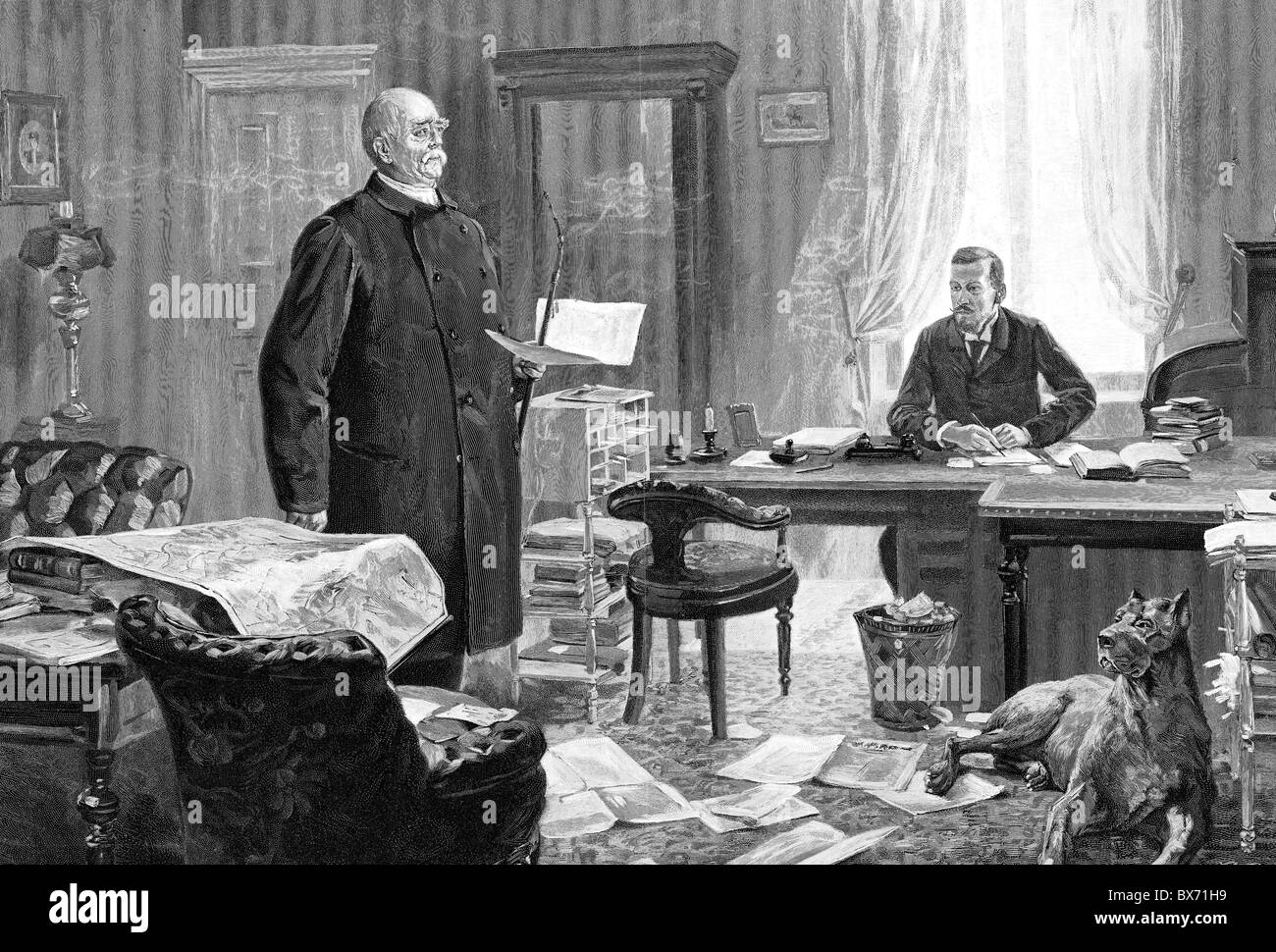 Souvenirs du 19ème siècle Banque d'images noir et blanc - Alamy