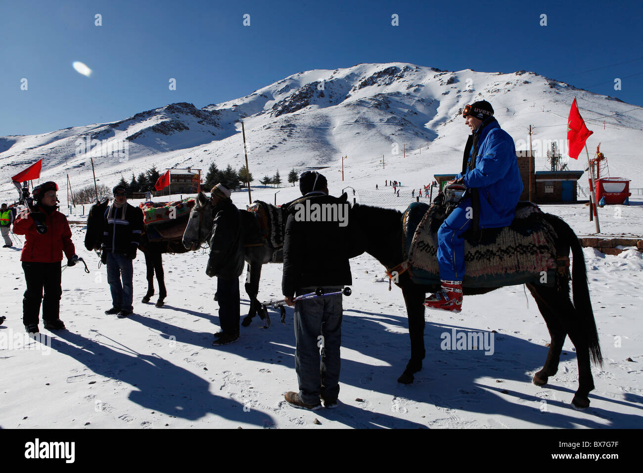 Oukaimeden skiing Banque de photographies et d’images à haute ...