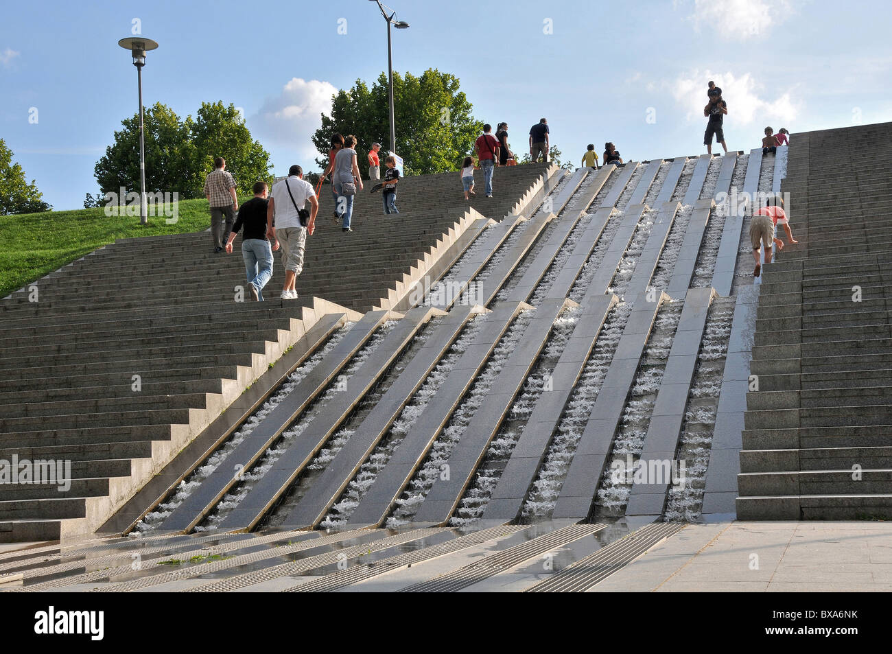Le parc de Bercy Fontaine, Paris, France Photo Stock - Alamy
