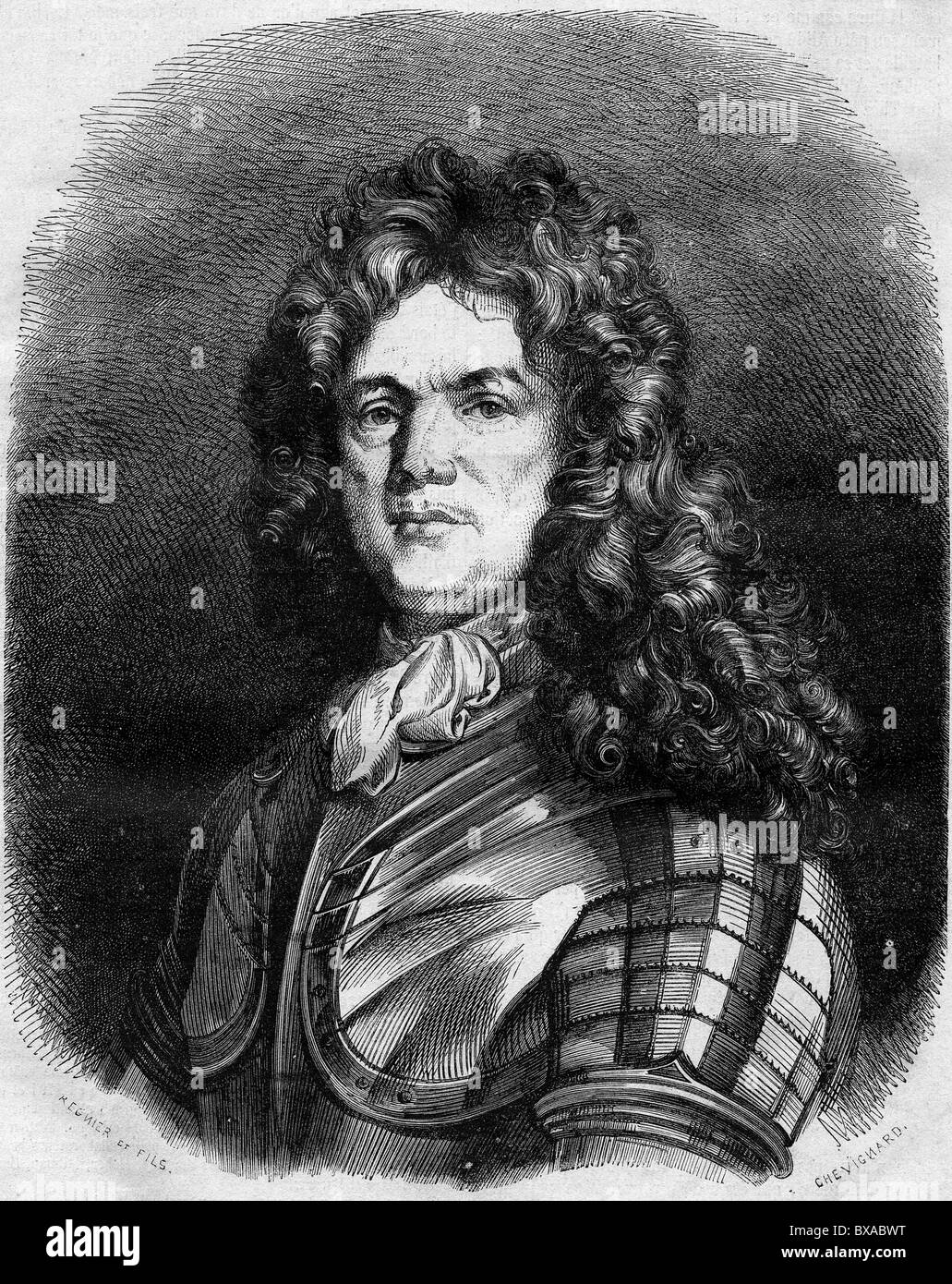 Portrait de Sébastien le Prestre de Vauban, seigneur de Vauban et ...