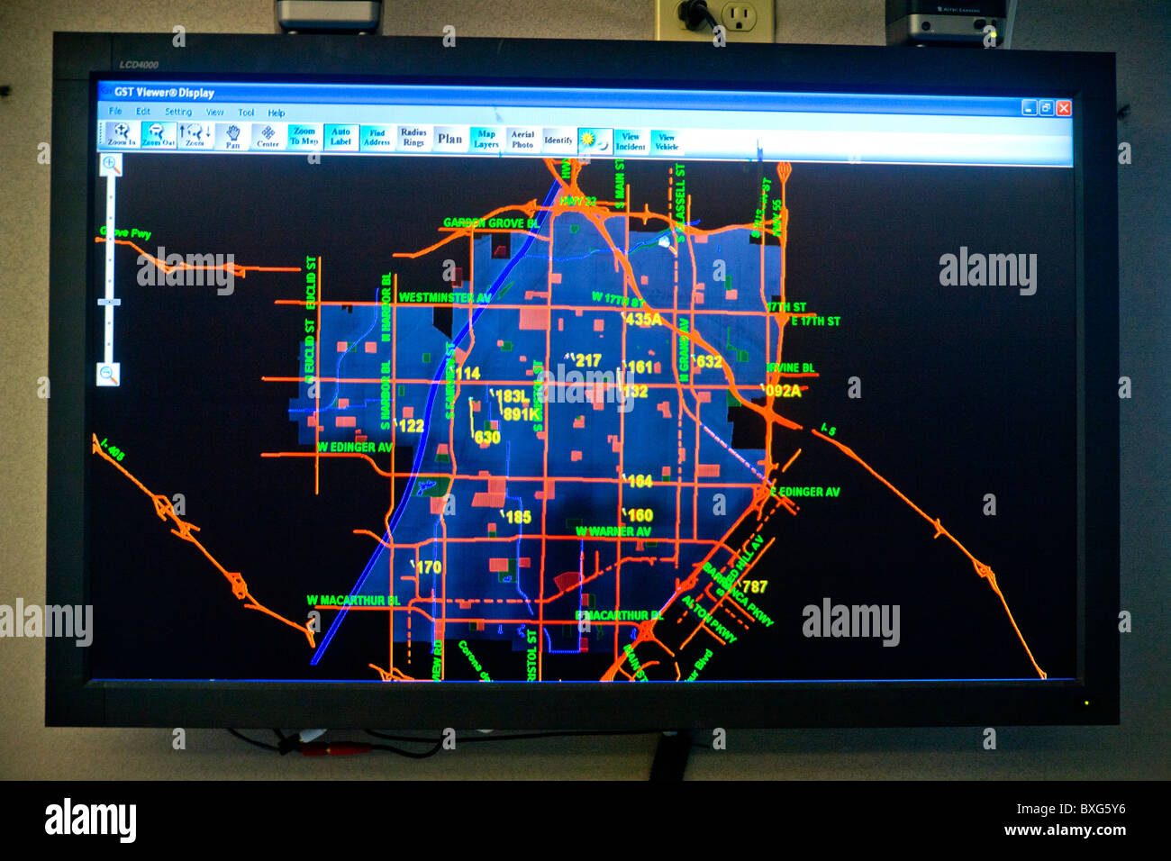 Une zone interactive map aide la police ministère répondant aux ...