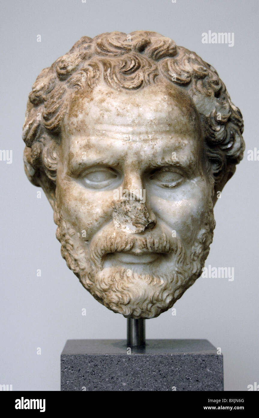 Demosthenes greek orator sculpture Banque de photographies et d’images ...