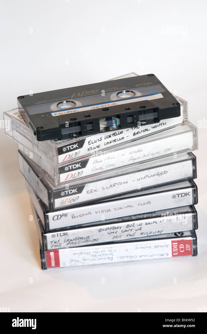 Pile de cassettes Banque de photographies et d’images à haute ...