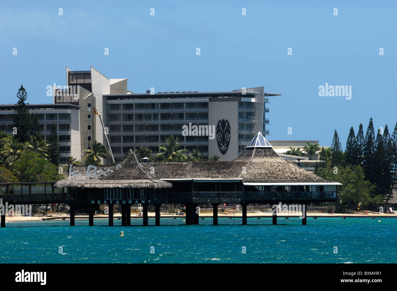 Roof restaurant anse vata beach Banque de photographies et d’images à ...