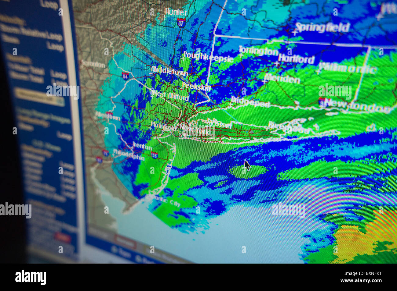 Weather radar map Banque de photographies et d’images à haute ...