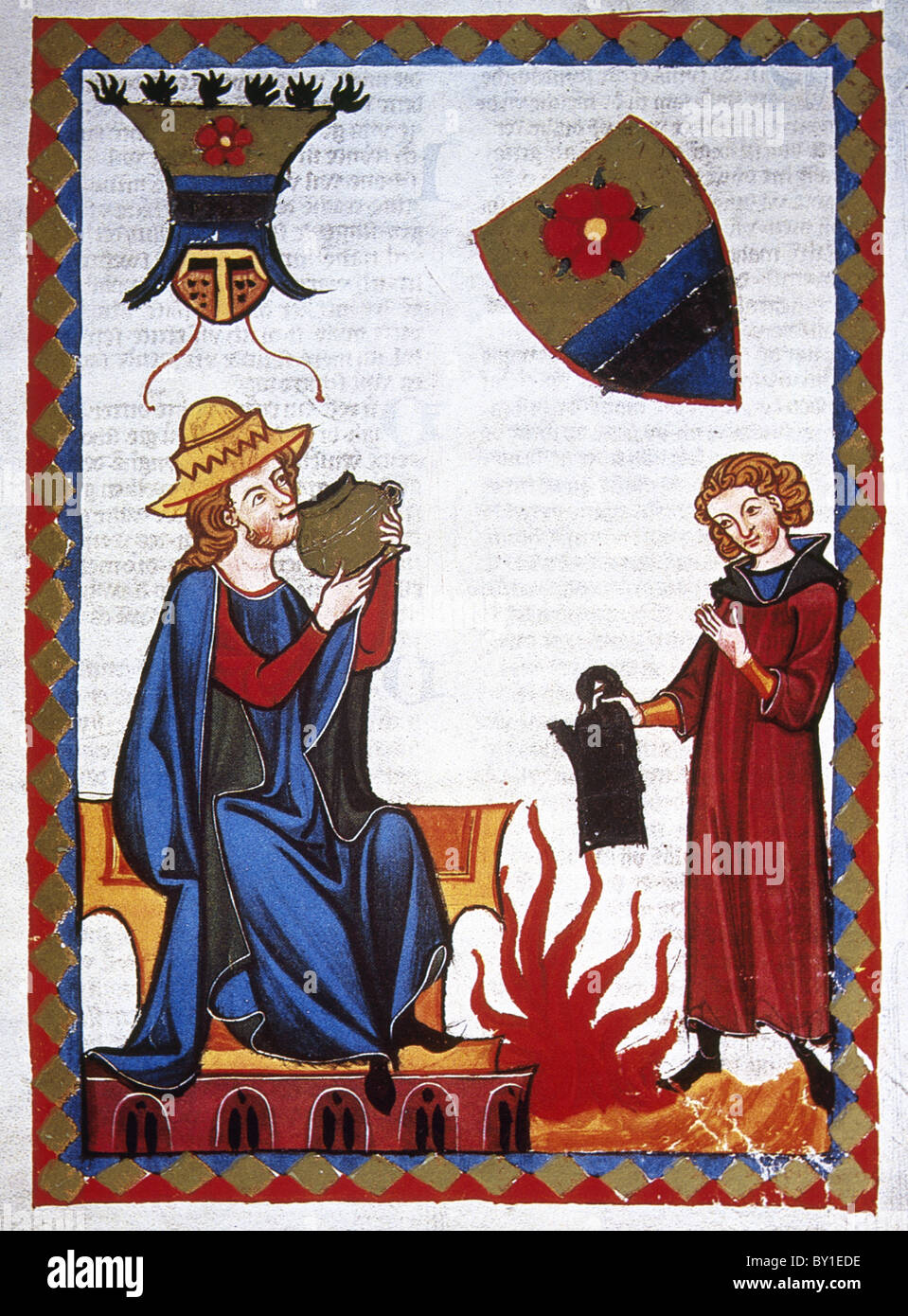14th century codex manesse Banque de photographies et d’images à haute ...
