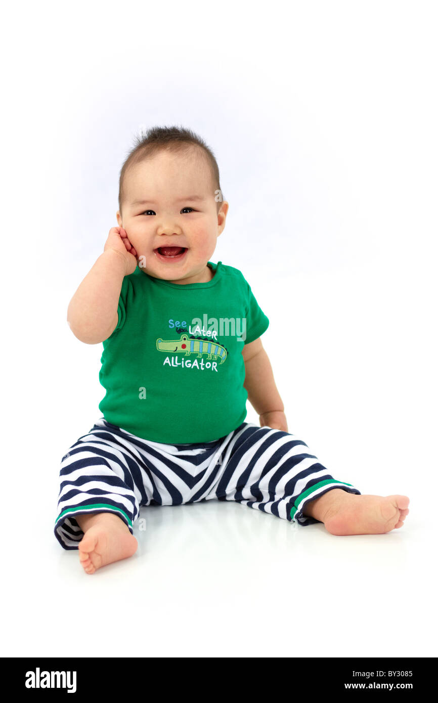 Baby mongol Banque d'images détourées - Alamy