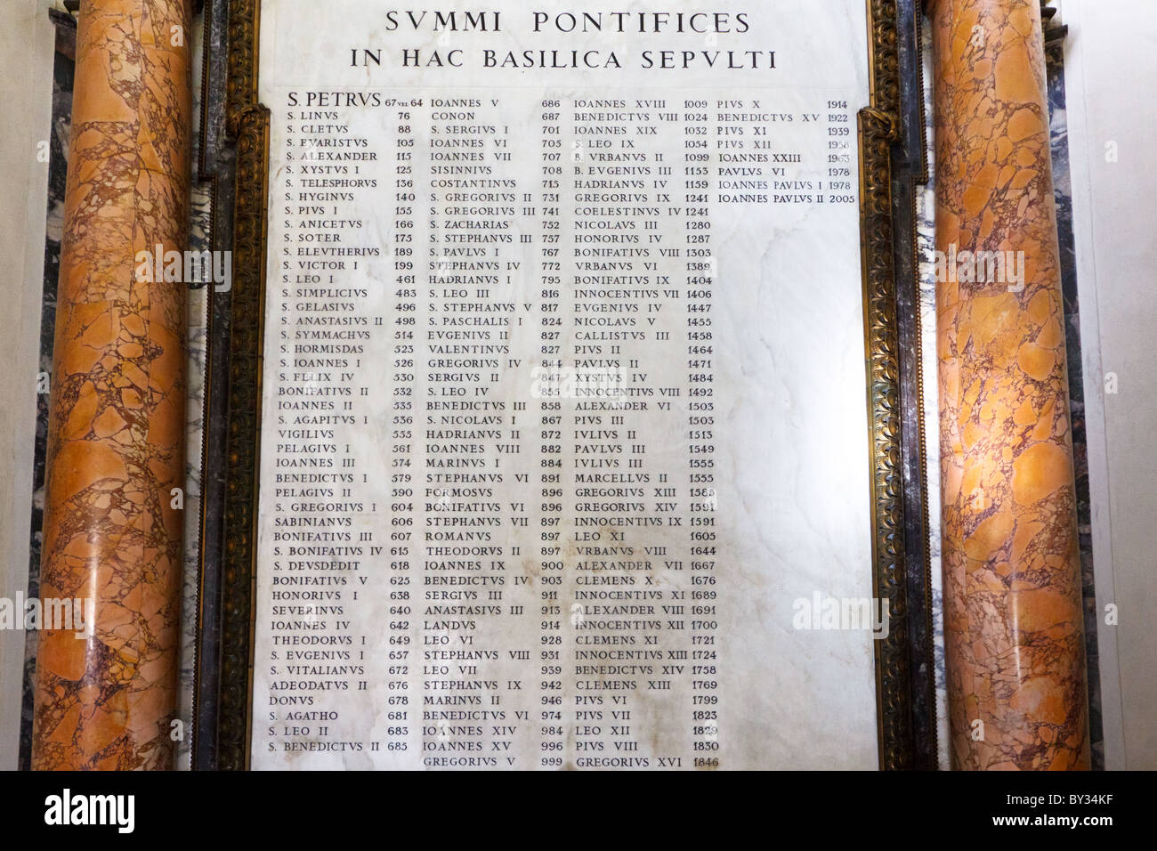 List popes st peters basilica Banque de photographies et d’images à ...