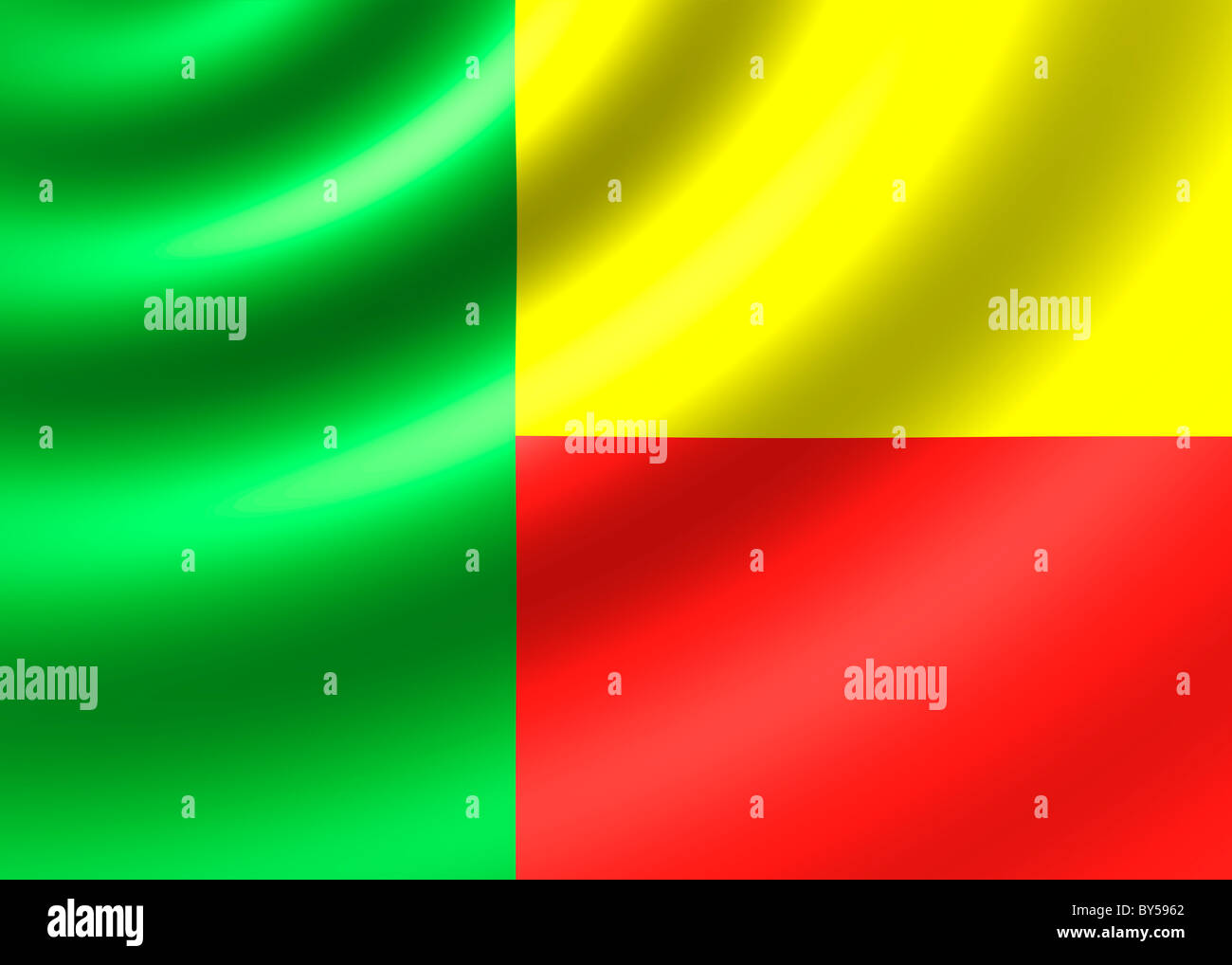 Drapeau benin Banque de photographies et d’images à haute résolution ...