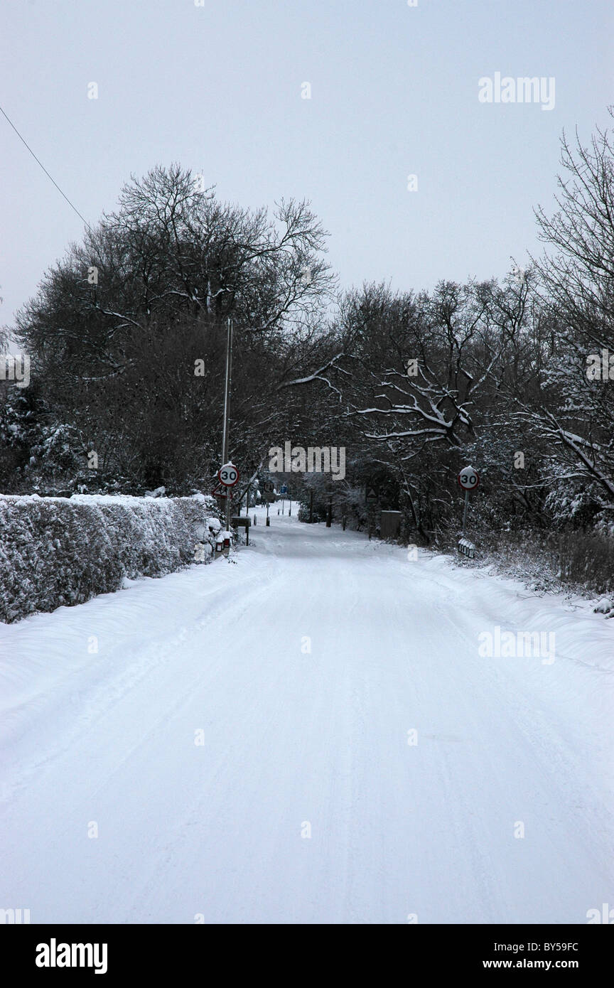 Neige et glace sur autoroute Banque de photographies et d’images à ...