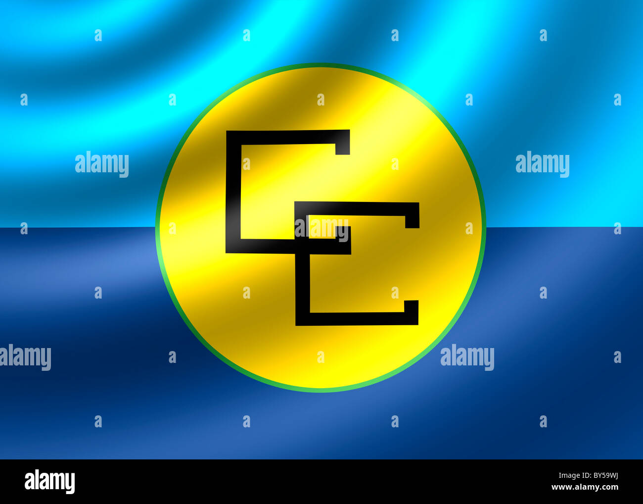 Caribbean community caricom flag Banque de photographies et d’images à ...