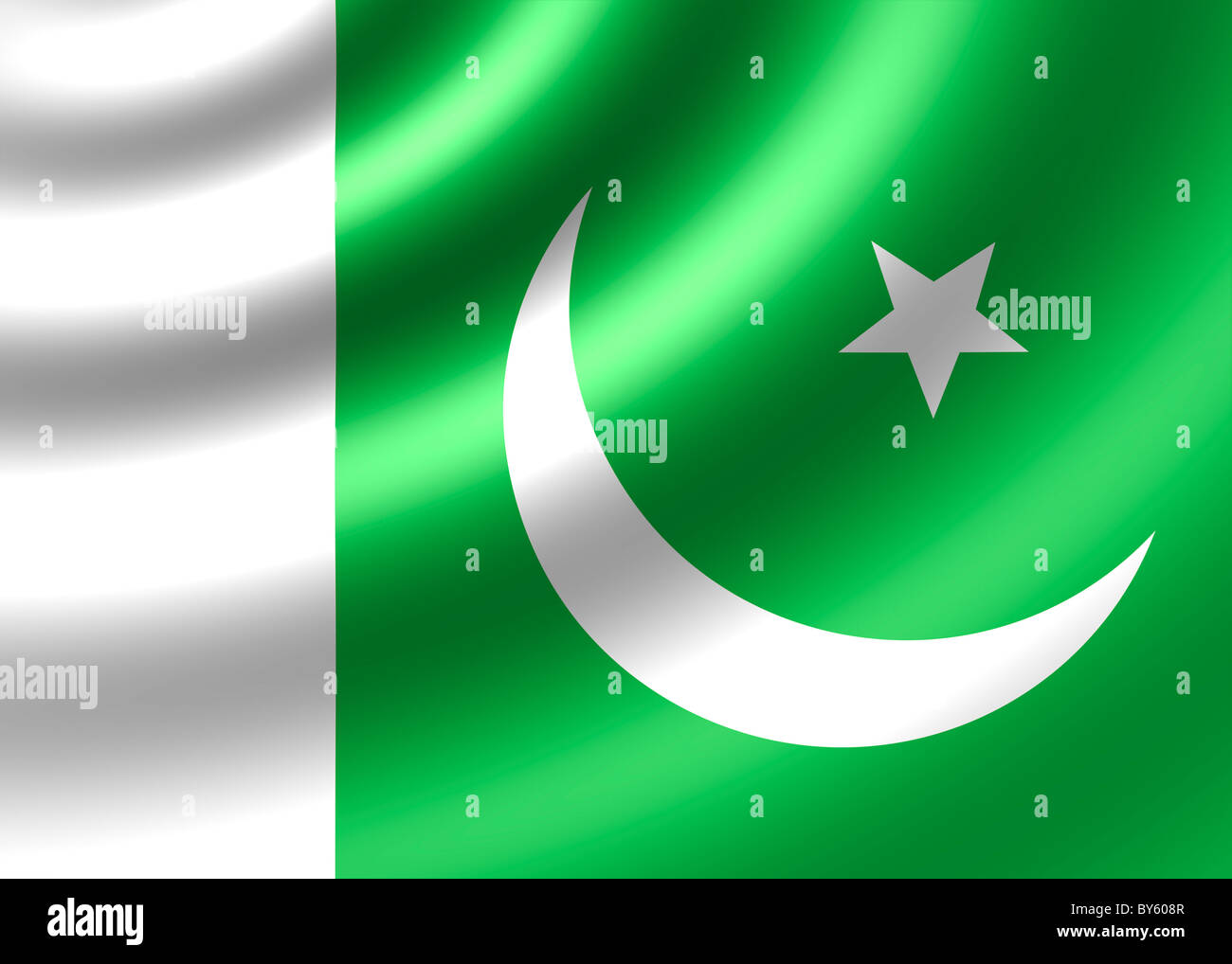 Drapeau pakistan Banque de photographies et d’images à haute résolution ...