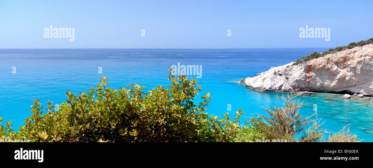 La plage de porto katsiki Banque de photographies et d’images à haute ...