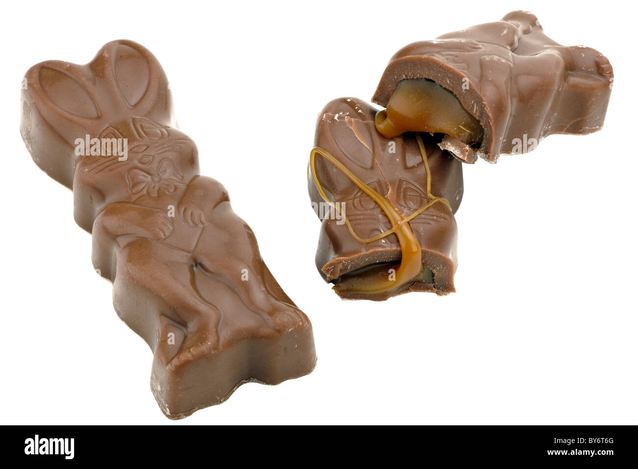 Chocolat au caramel collant Banque de photographies et d’images à haute ...