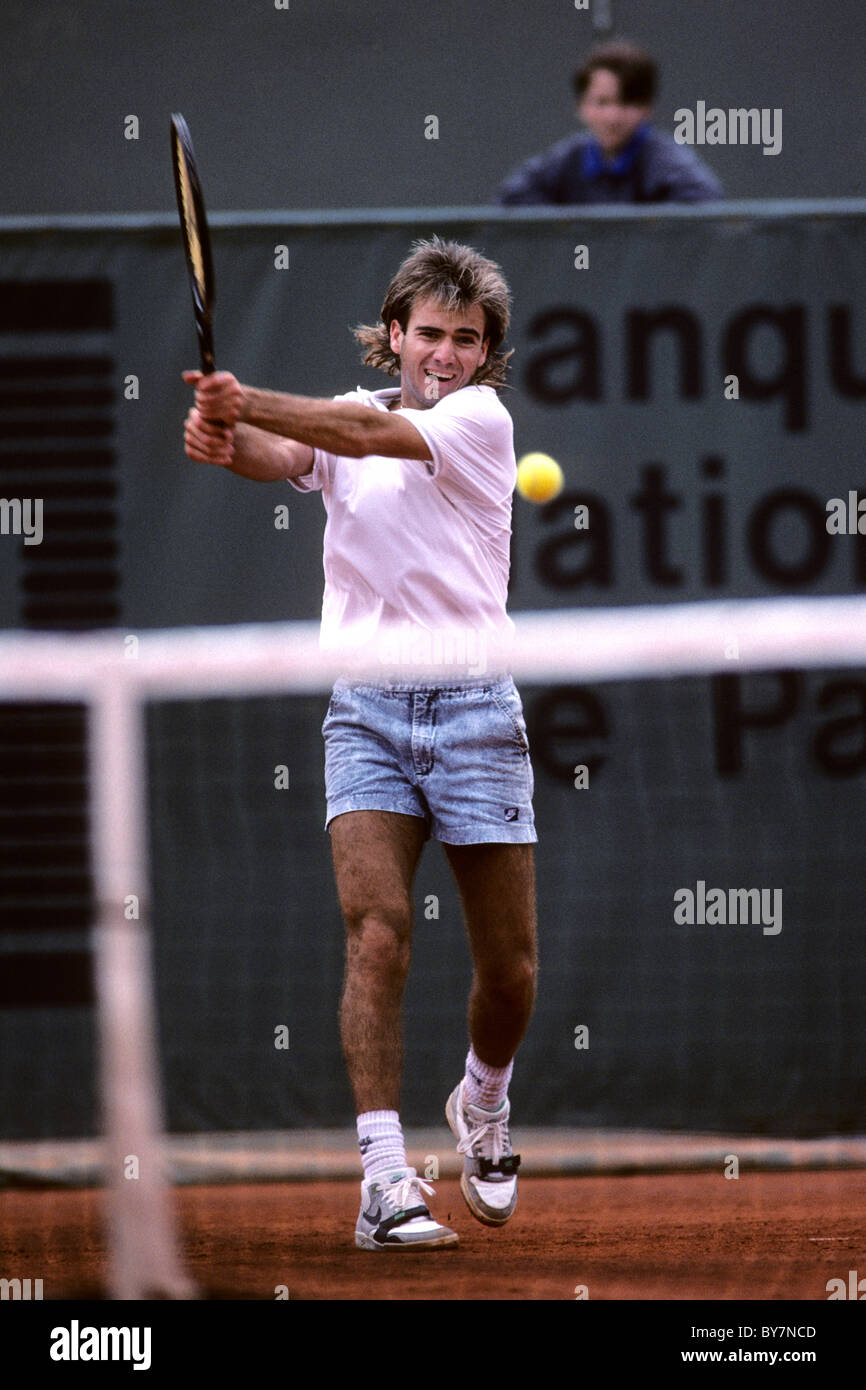 Andre agassi 1989 french open Banque de photographies et d’images à ...