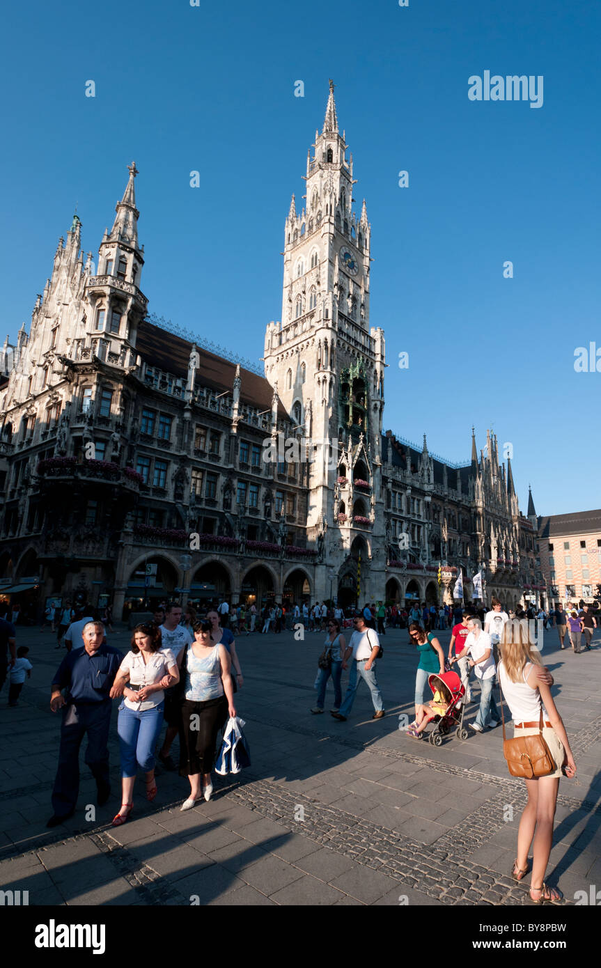 Munich marienplatz marien square munich Banque de photographies et d ...
