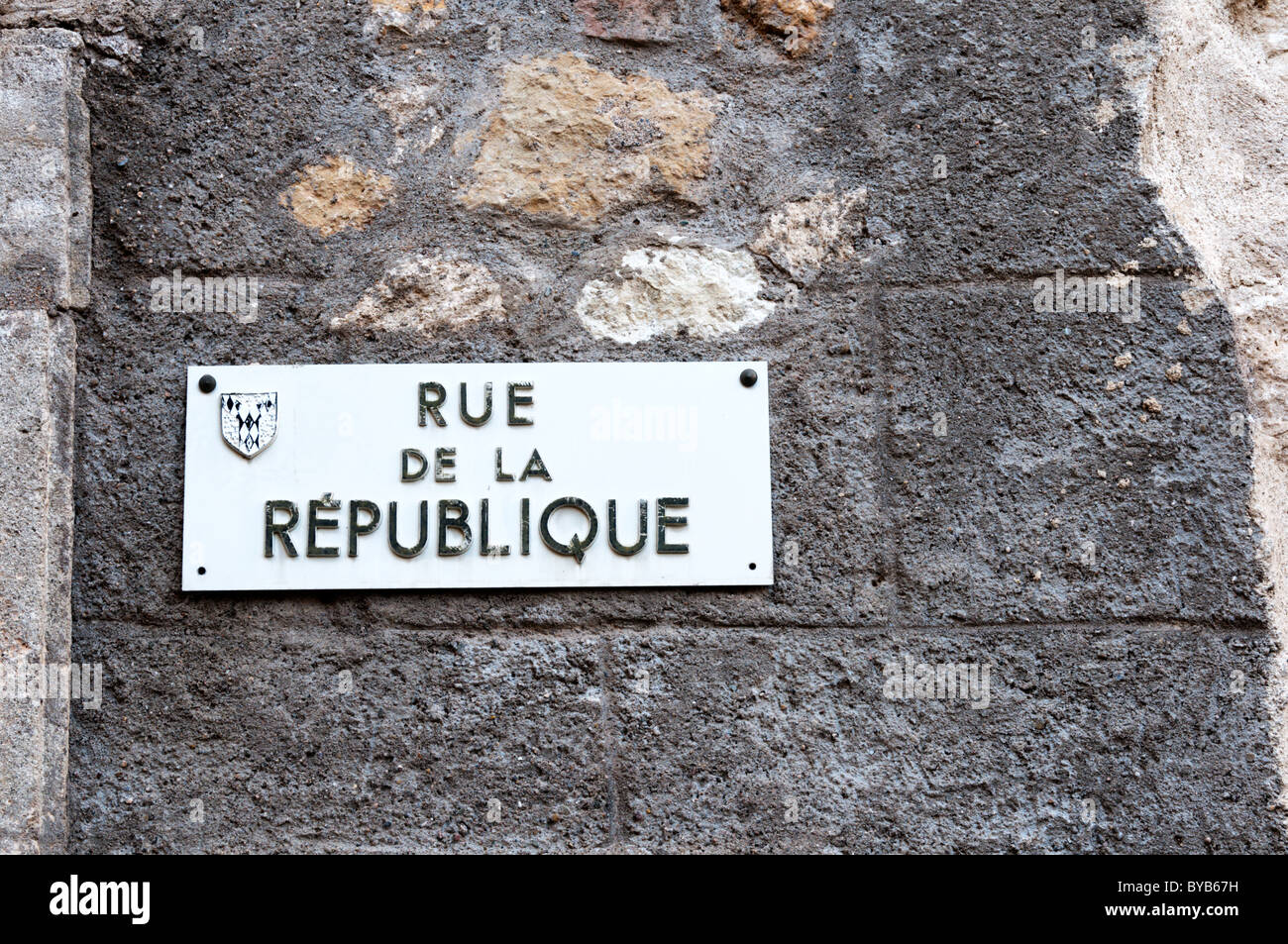 French street name plaque rue Banque de photographies et d’images à haute résolution - Alamy