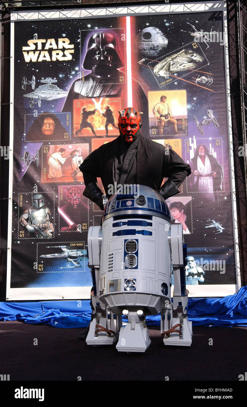 Darth Maul et R2D2 United States Post Office célèbre le 30e ...