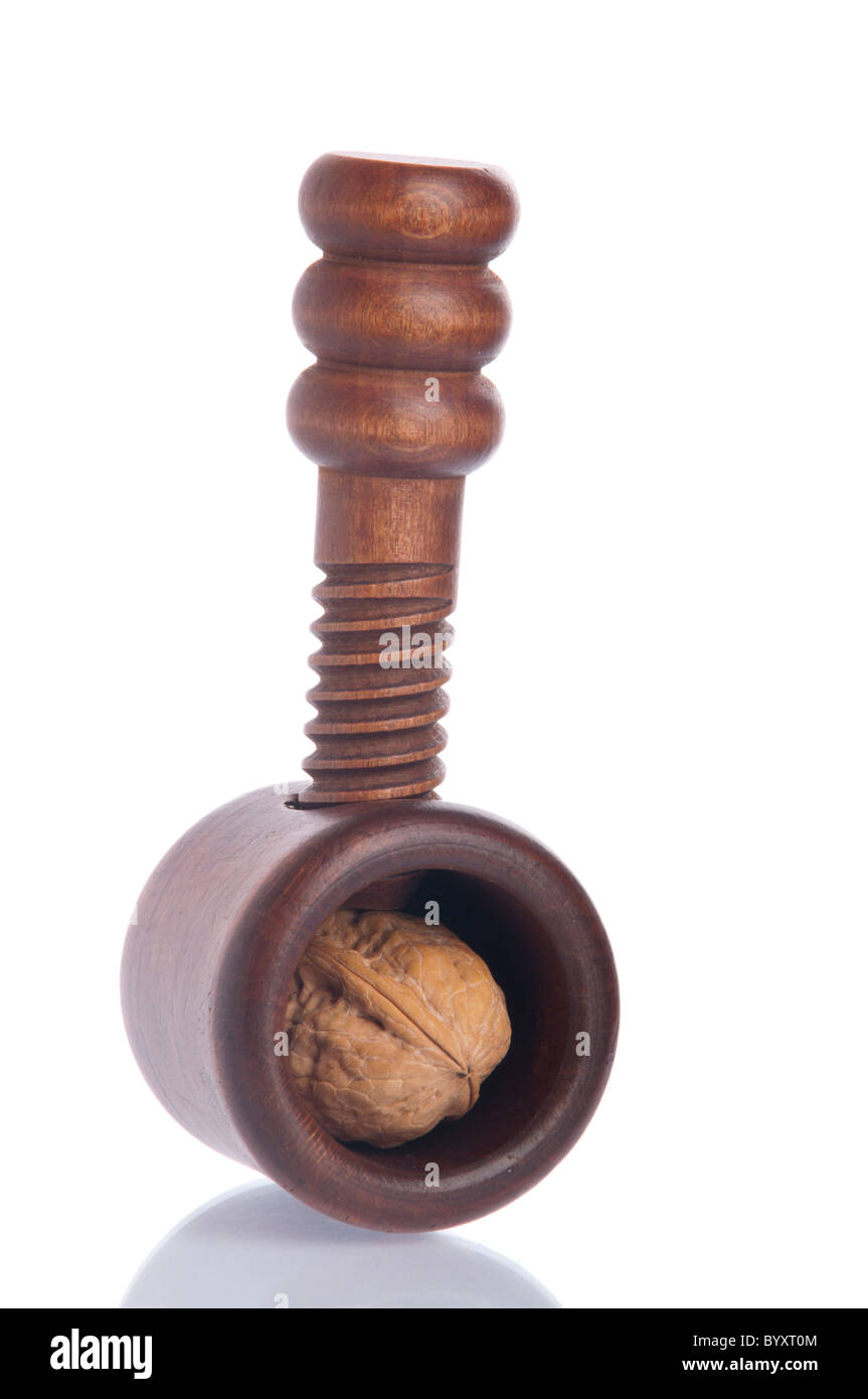 Casse noix en bois a vis Banque de photographies et d’images à haute ...