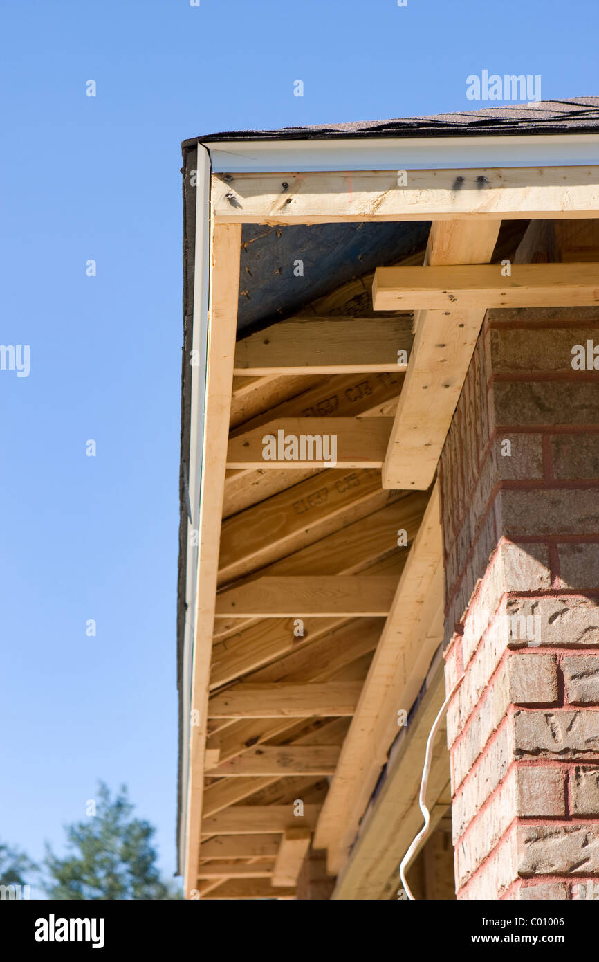 Construction De Toit De Soffite Banque d'image et photos - Alamy