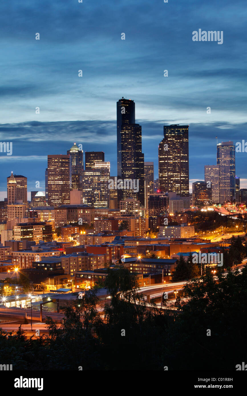 Paysage urbain de Seattle du docteur Jose Rizal Park, Seattle ...