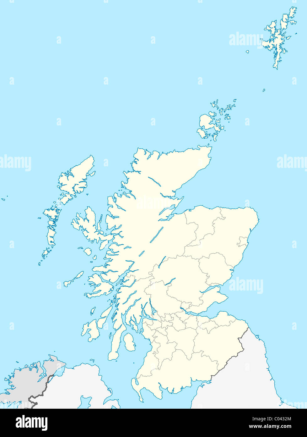 Scotland map Banque de photographies et d’images à haute résolution - Alamy