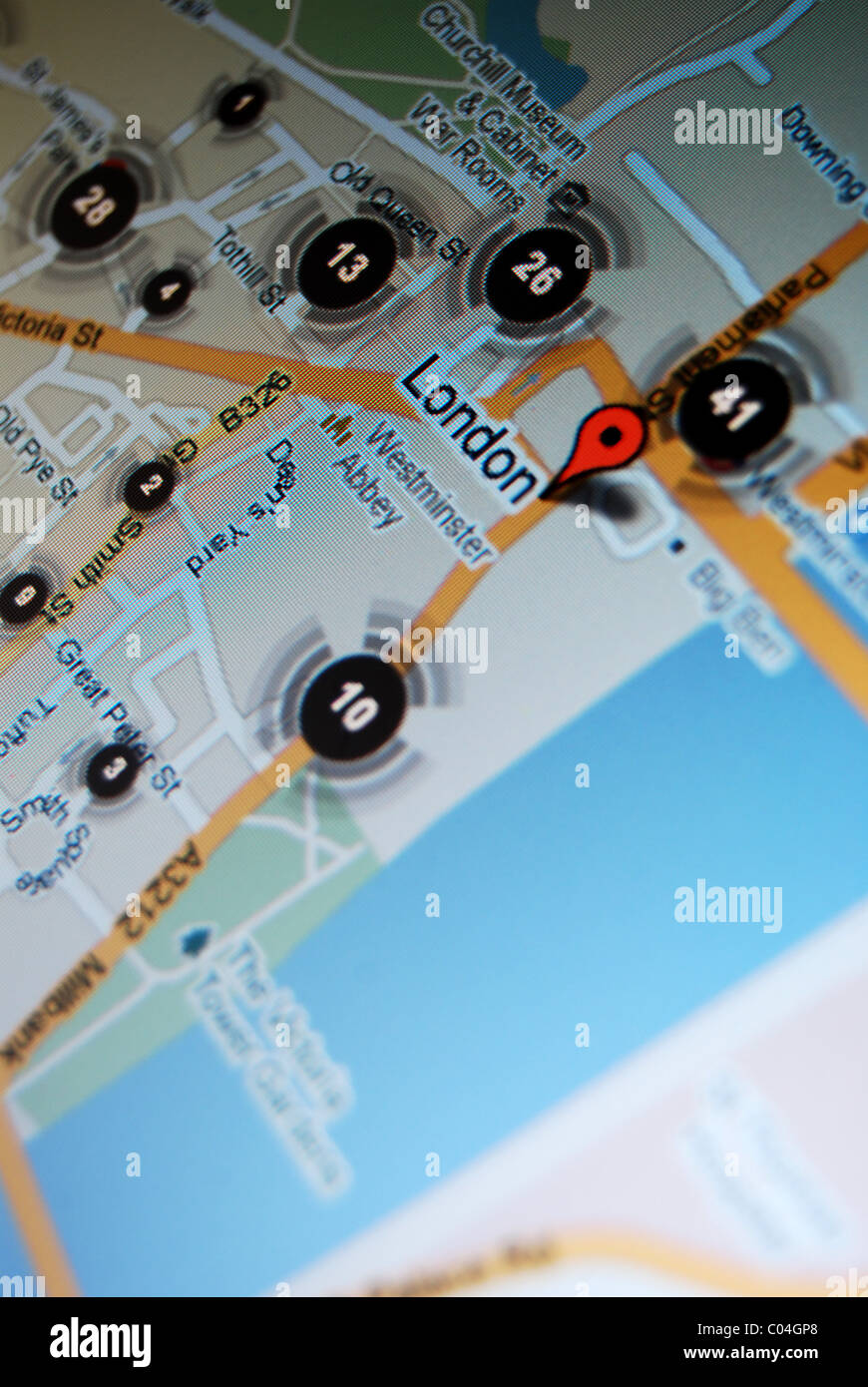 Police uk crime map of london Banque de photographies et d’images à ...