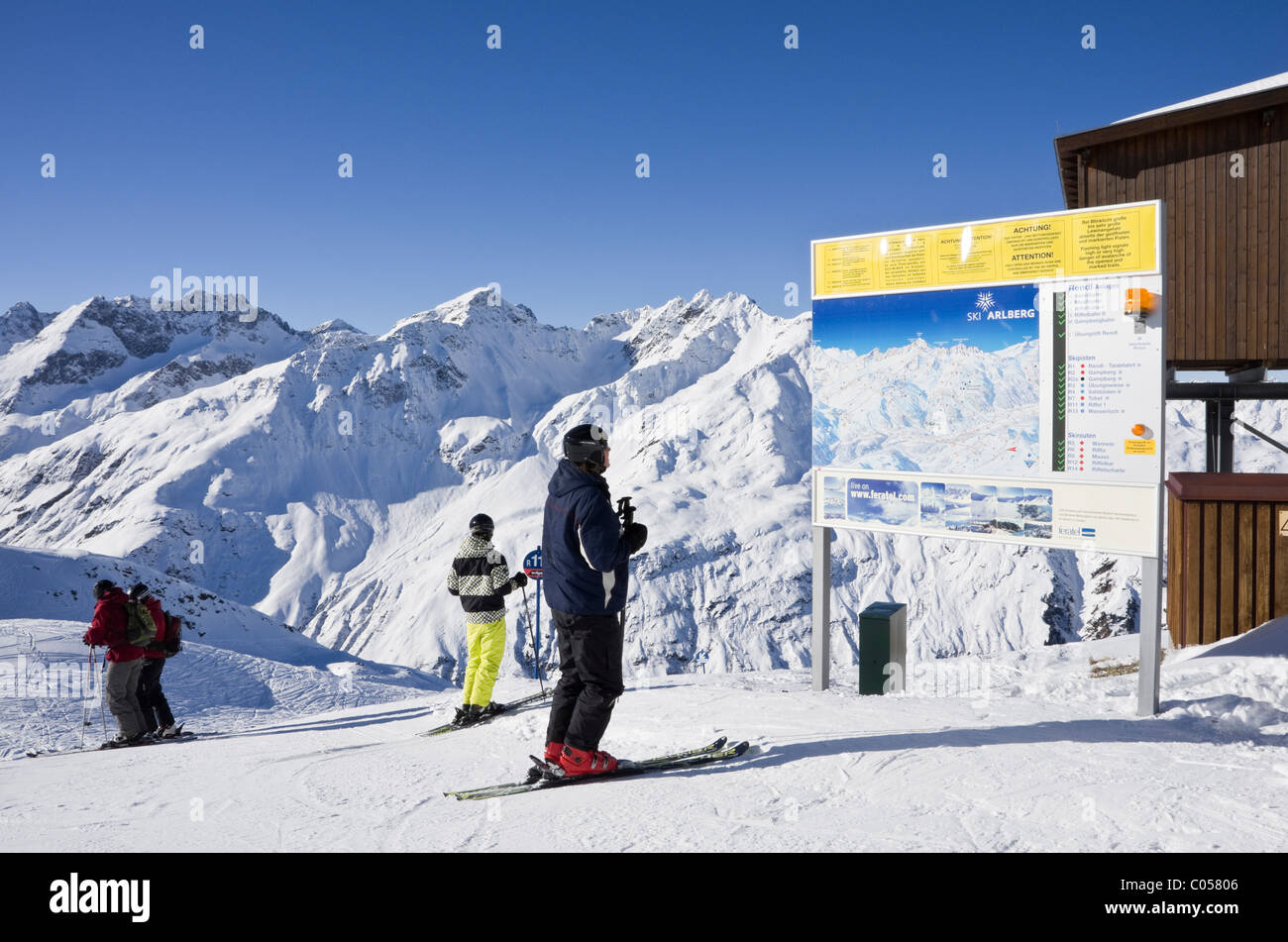 Plan des pistes de ski Banque de photographies et d’images à haute ...