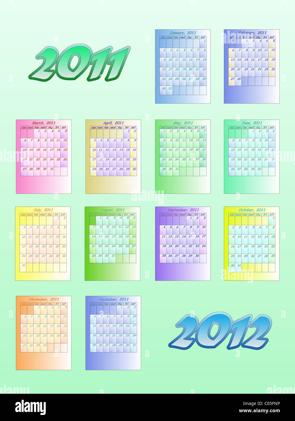 Calendario del mes de febrero en ingles Banque de photographies et d ...