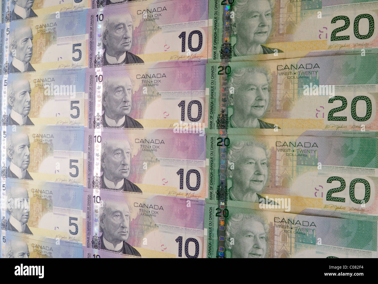 Billets de banque canadiens Banque de photographies et d’images à haute ...