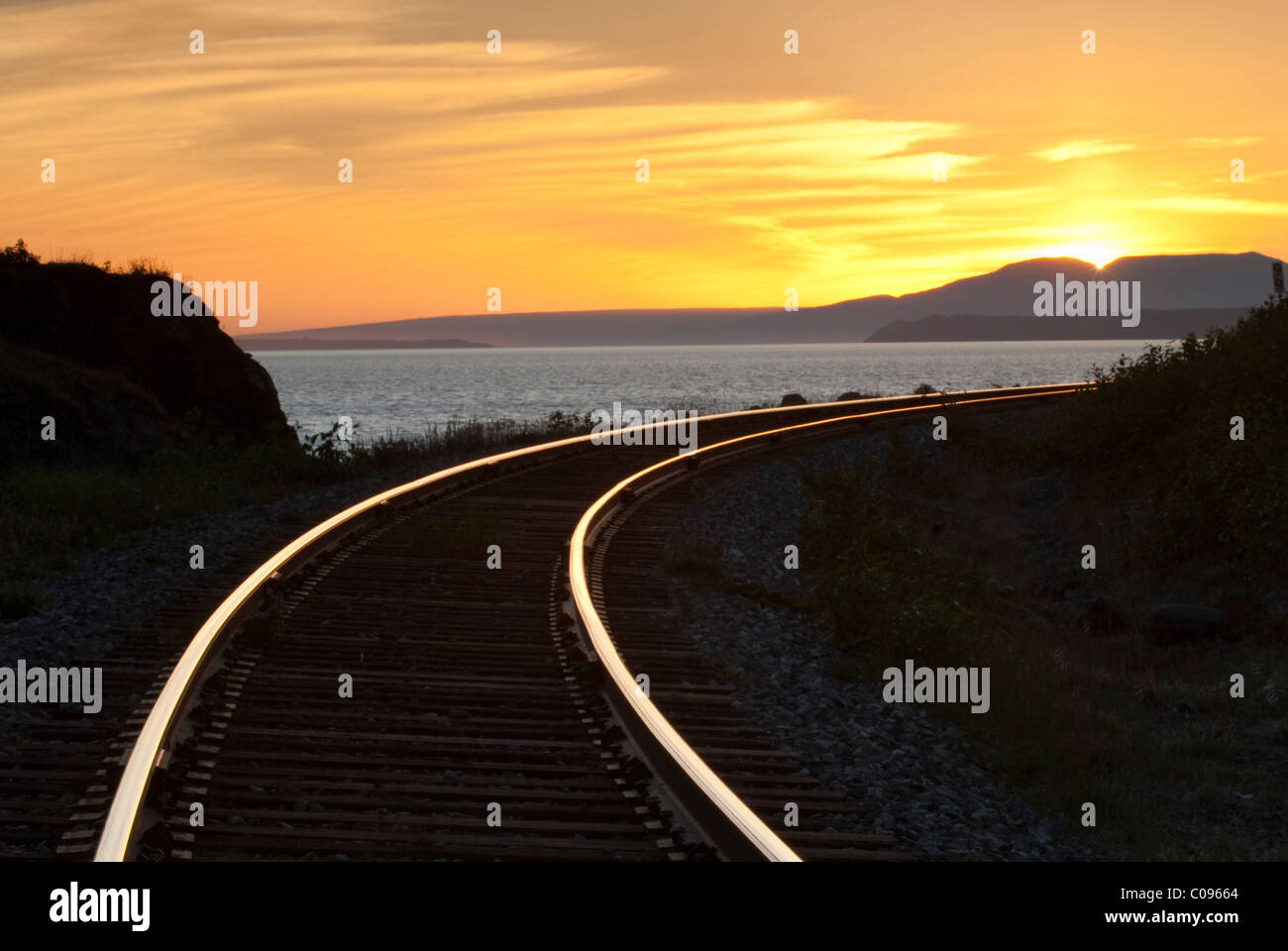 Rails de train Banque de photographies et d’images à haute résolution ...