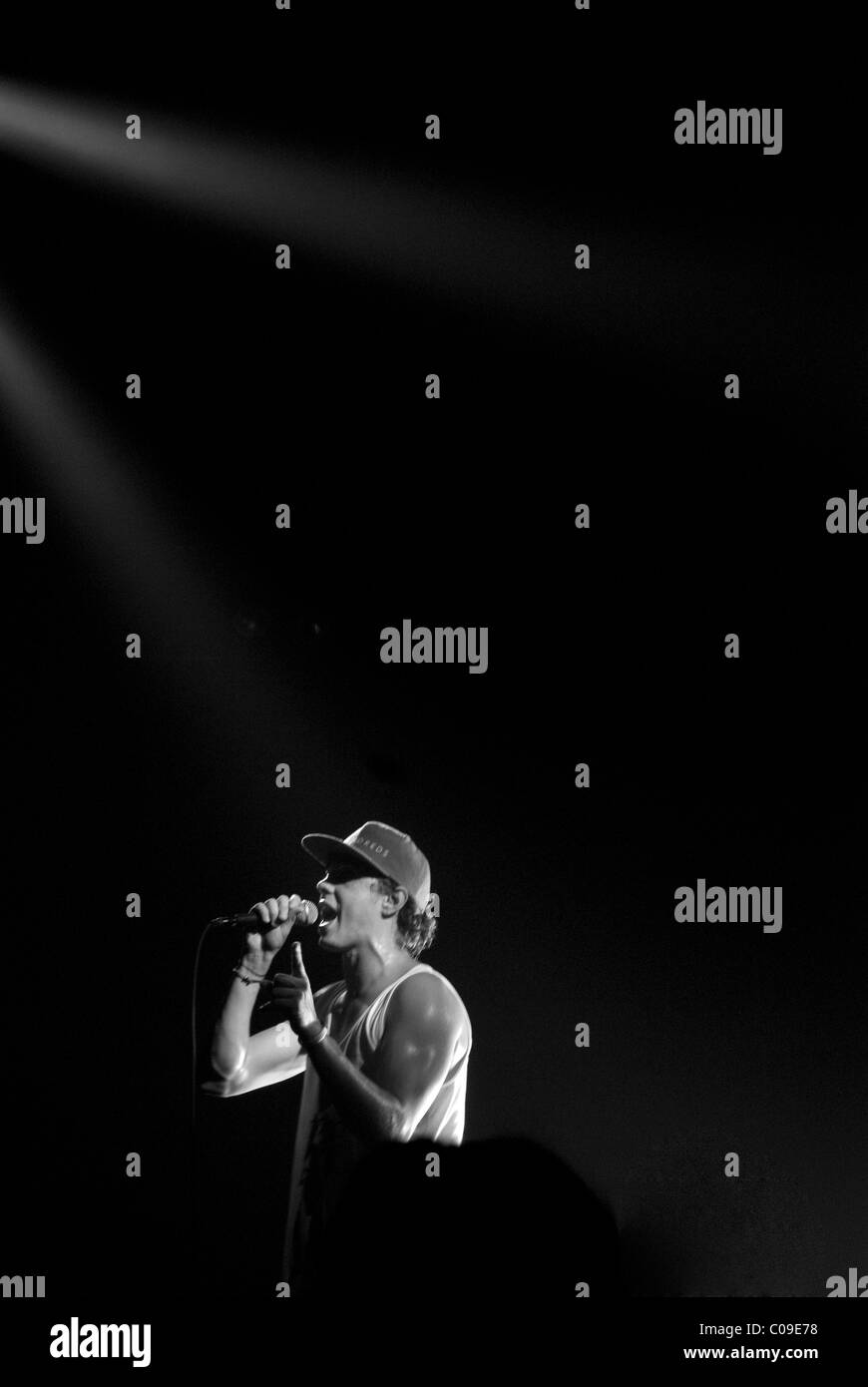 Jeune rappeur Banque d'images noir et blanc - Alamy