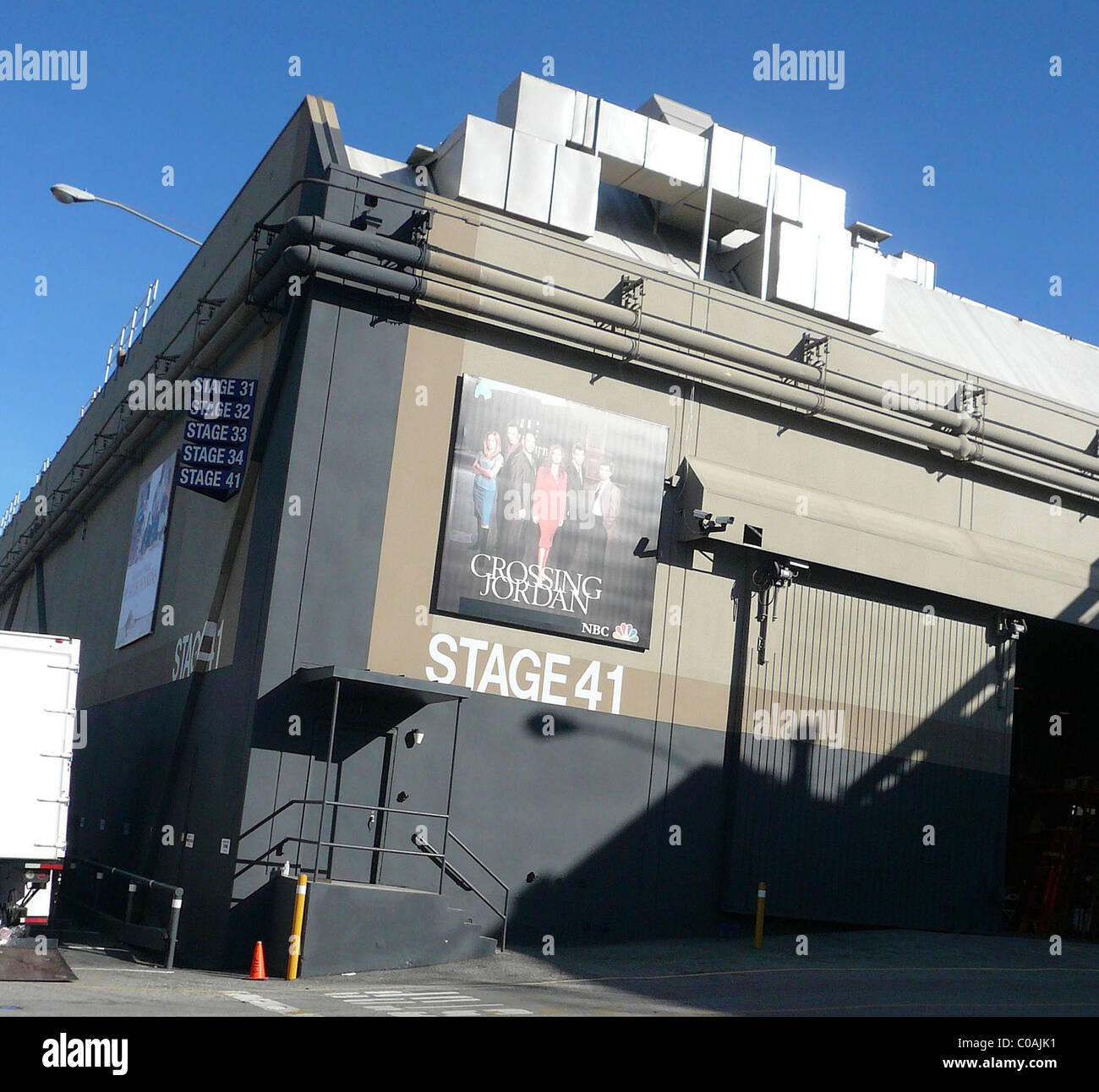 Étape 41 des étapes sur le backlot de Universal Studios sur l'affichage pendant la visite des ...