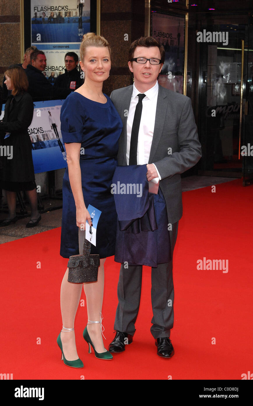 Rick Astley et épouse de flamme d'un fou Première mondiale tenue à l ...