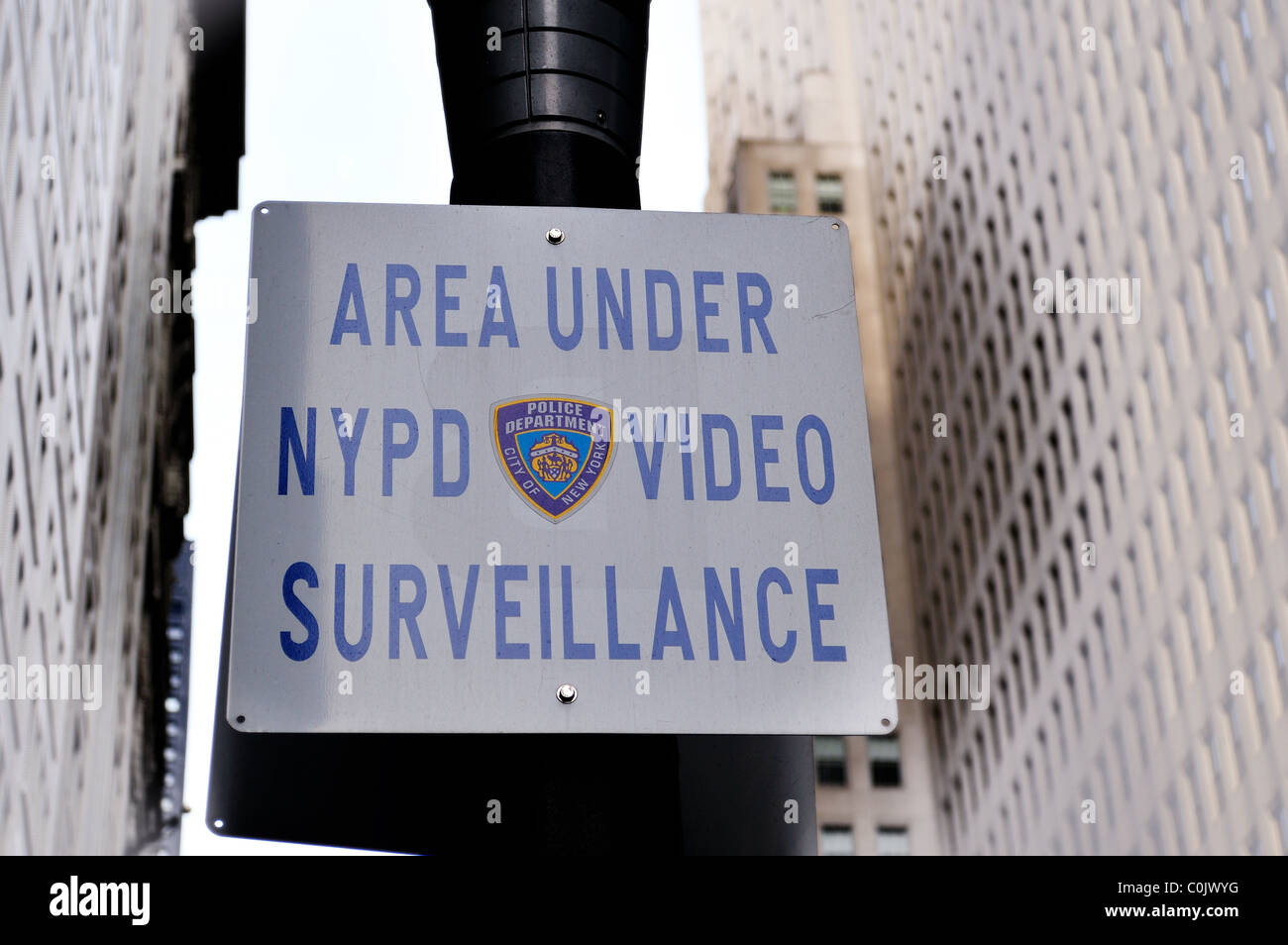 Cette zone sous surveillance vidéo Banque de photographies et d’images ...