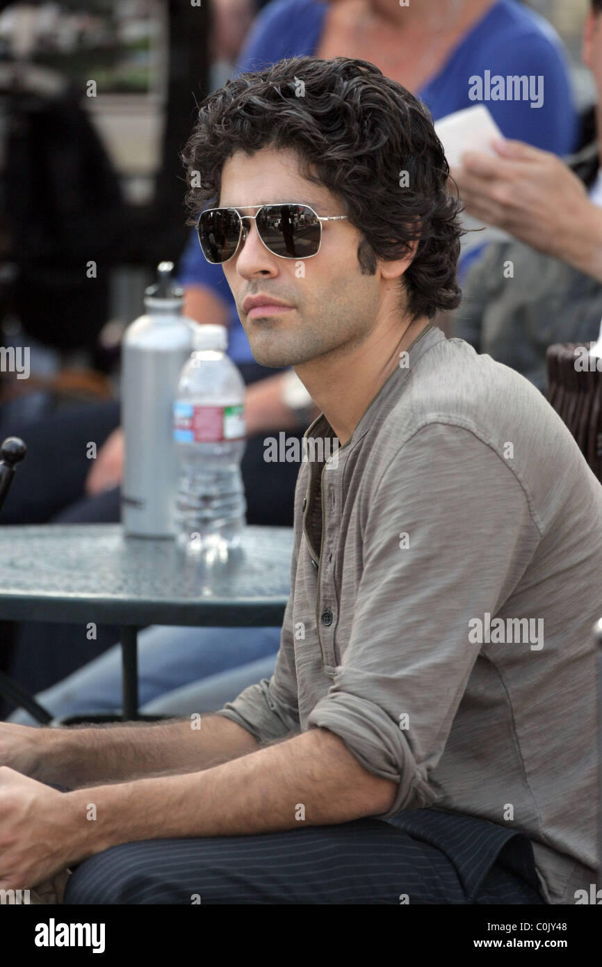 Adrian Grenier, le cast de HBO's 'Entourage' du tournage d'une scène à ...